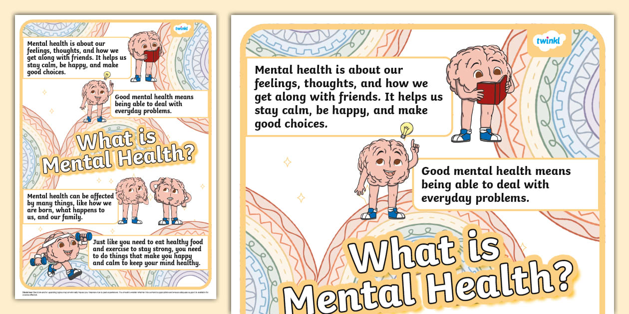 What is Mental Health? KS1 Display Poster - Twinkl