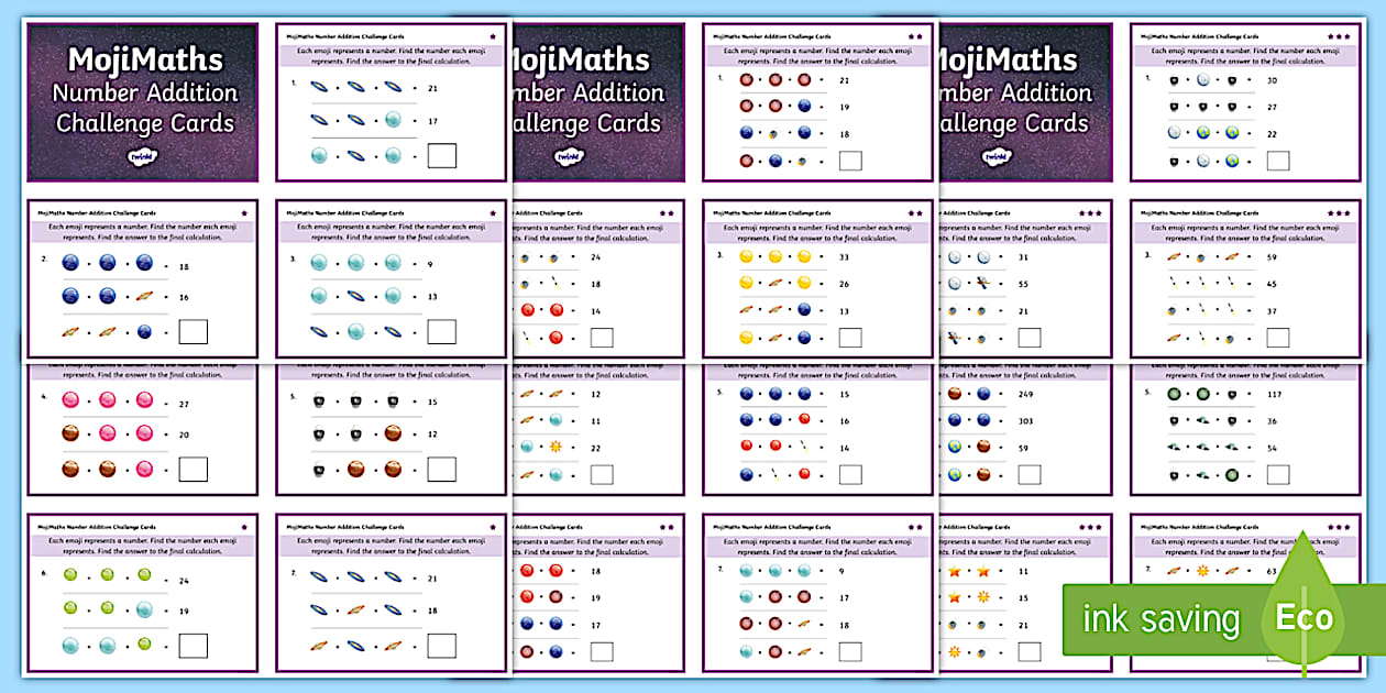 UKS2 Space-Themed MojiMaths Number Addition and Multiplication ...