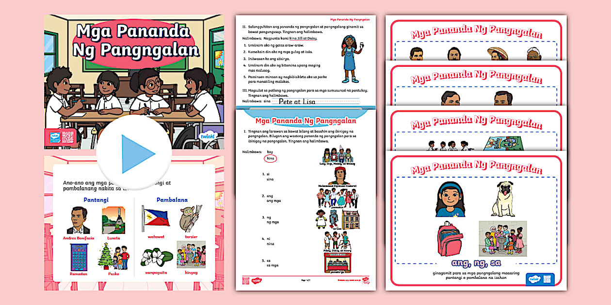 Grade 1: Mga Pananda Ng Pangngalan Resource Pack | Grade 1 | Twinkl