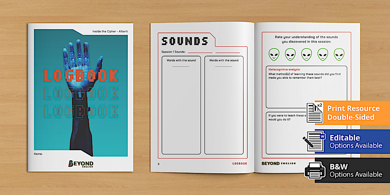 Inside the Cipher Logbook: Stage Five - Alberti - Twinkl