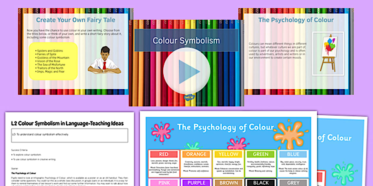 Colour Symbolism Lesson Pack 2 (teacher made) - Twinkl
