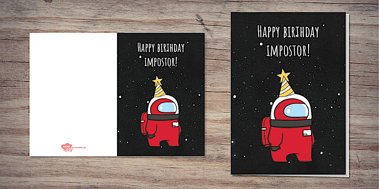 Happy Birthday Impostor Card | Twinkl Party