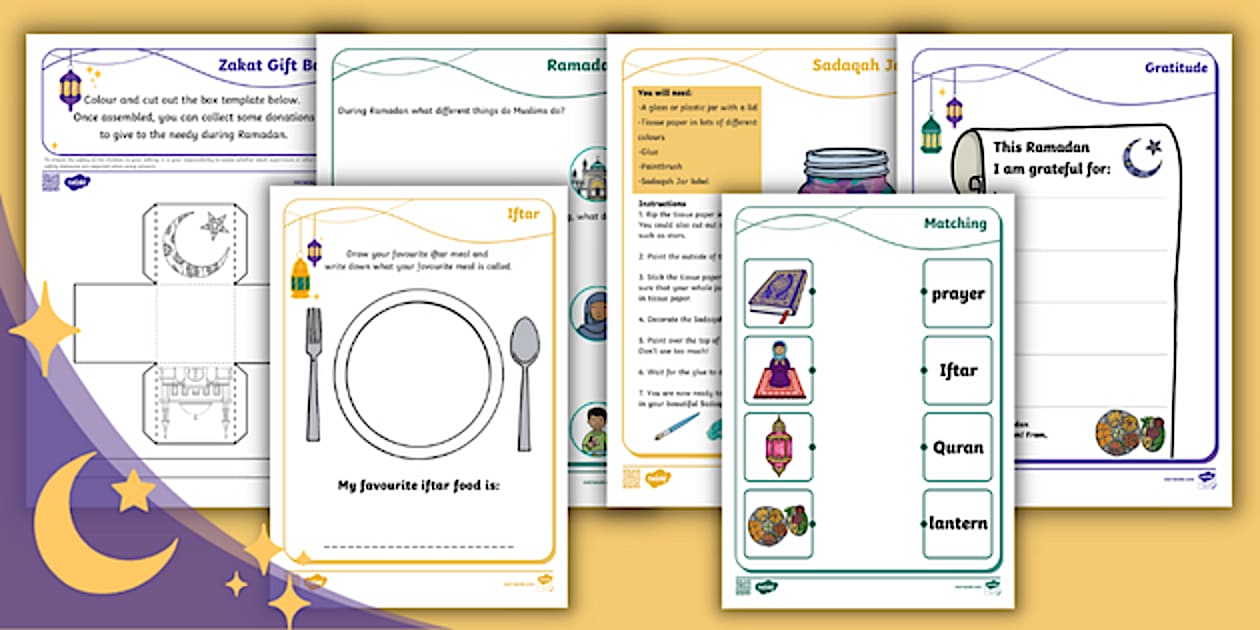 Ramadan Day 19-24: Activity Sheets (Teacher-Made) - Twinkl