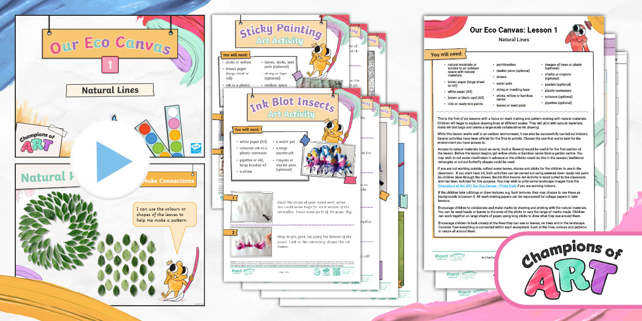 Champions of Art: KS1 Our Eco Canvas - Lesson 1 - Twinkl