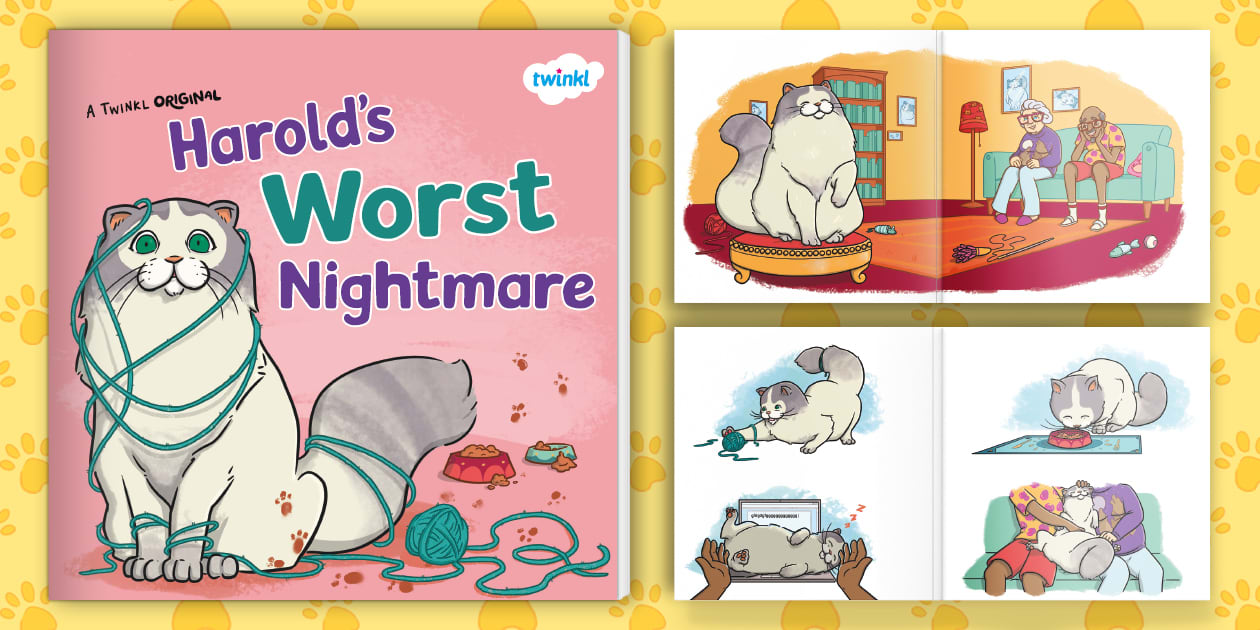 Harold's Worst Nightmare Wordless Version eBook - Twinkl