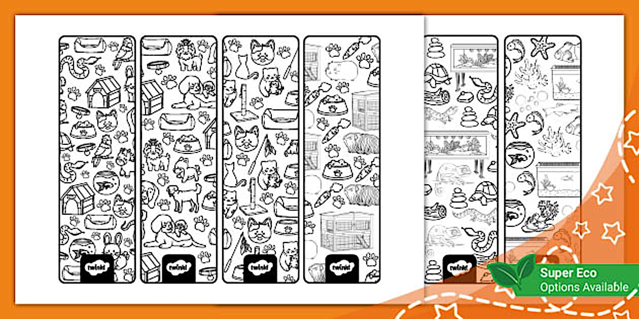 Pets Doodle Bookmarks | Health and Wellbeing