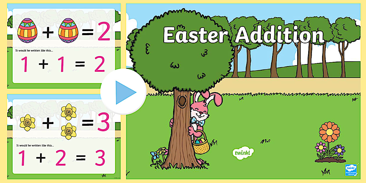 Easter Addition PowerPoint (teacher made) - Twinkl