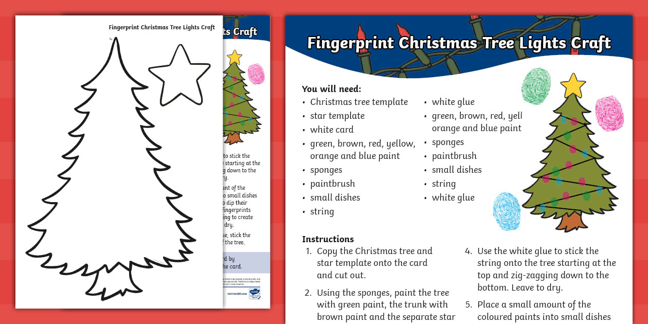 Christmas Fingerprint Art - Easy Arts & Crafts for Children