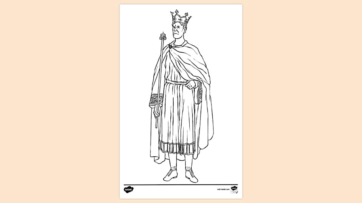 King William the Conqueror Colouring | Colouring Sheets