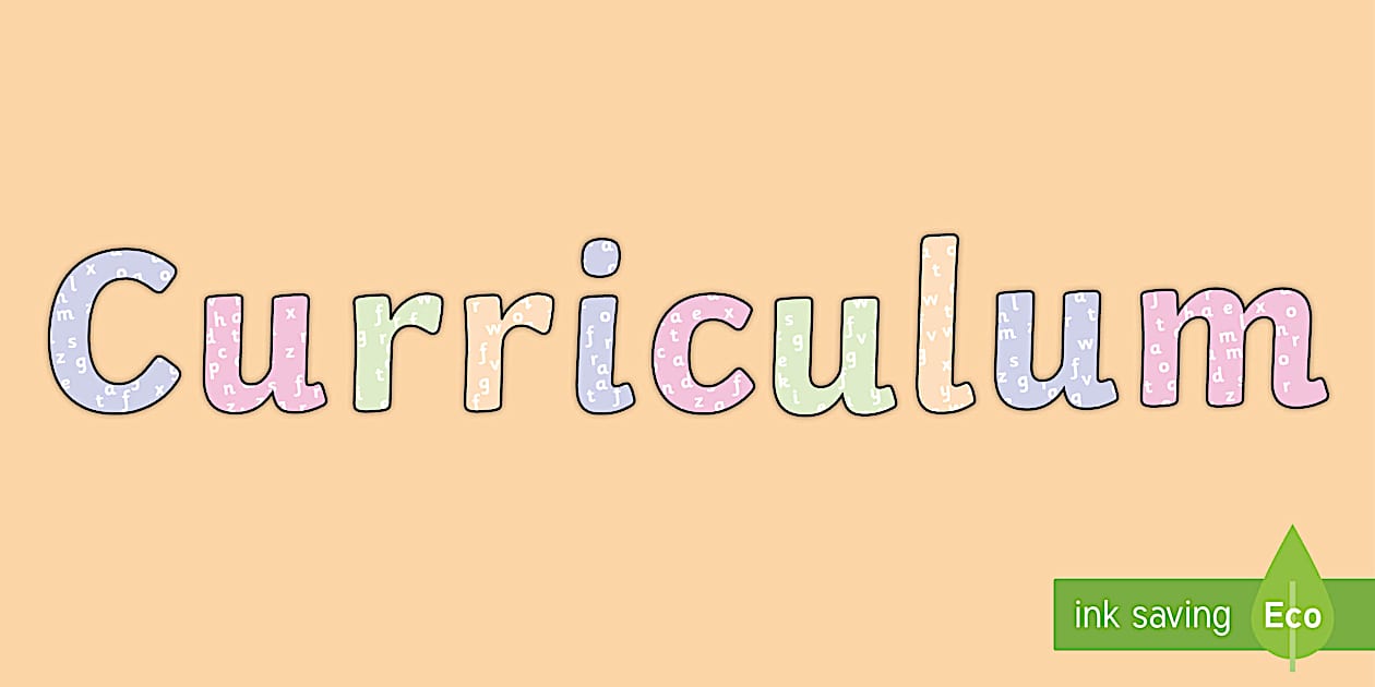 Cursive Curriculum Title Display Lettering (teacher made)