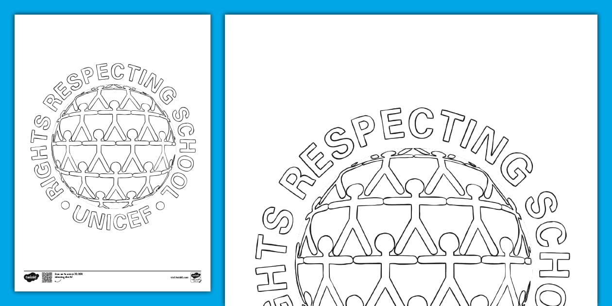 Unicef Rights Respecting Schools | Colouring Sheets - Twinkl
