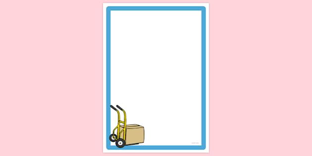 Box Trolley Page Border | Page Borders | Twinkl - Twinkl