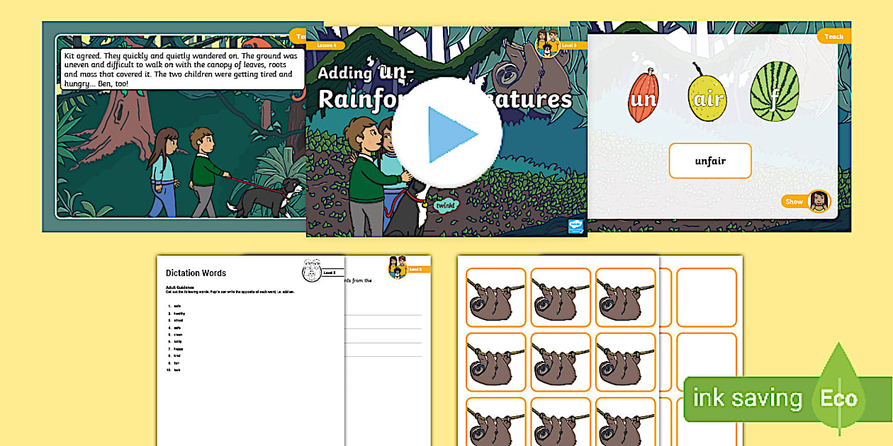 Adding un- Lesson Pack - Level 5 Week 30 Lesson 4 - Twinkl