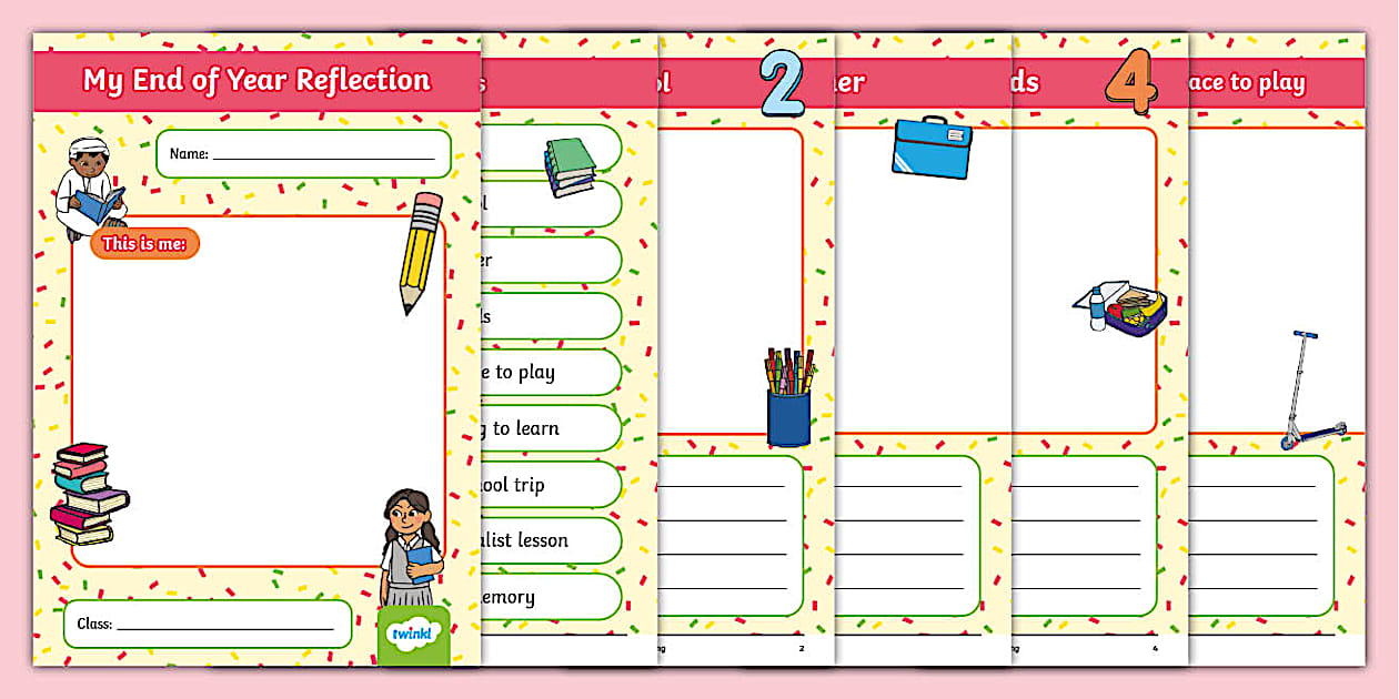 Early Years End of Year Reflection Booklet (professor feito)