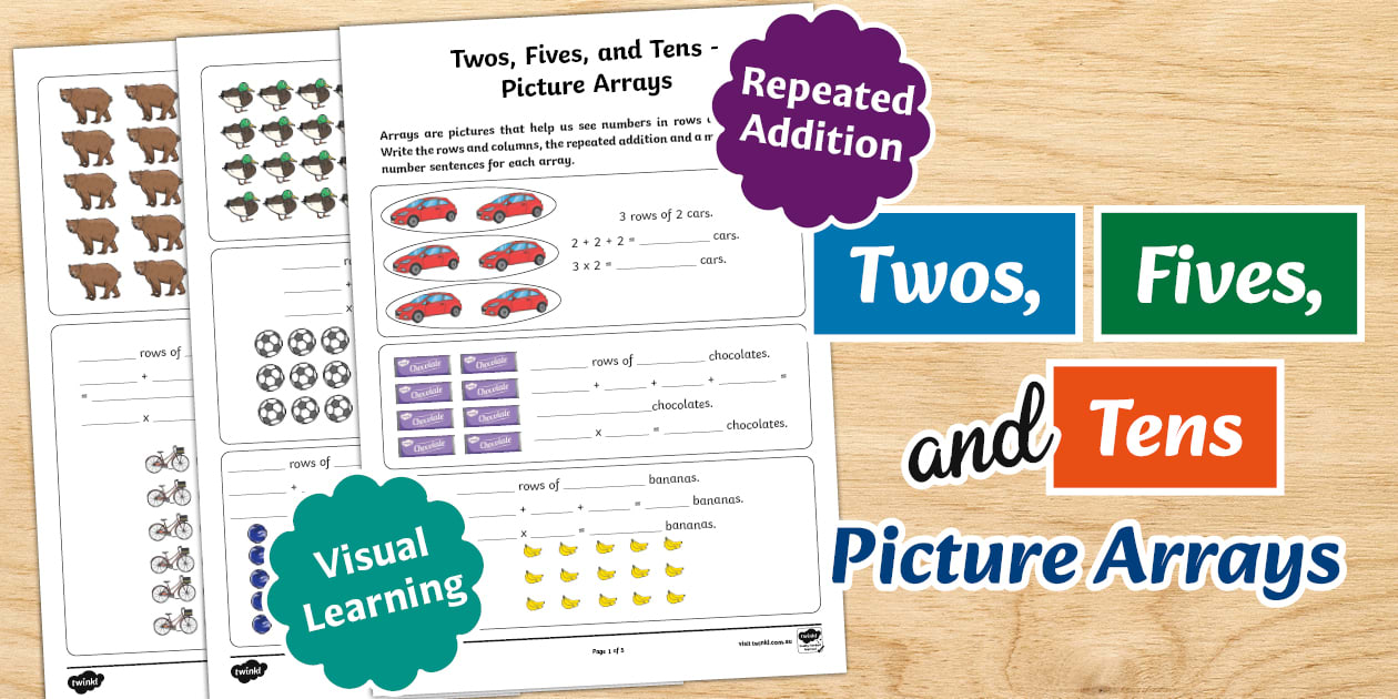Picture Arrays Activity Sheets