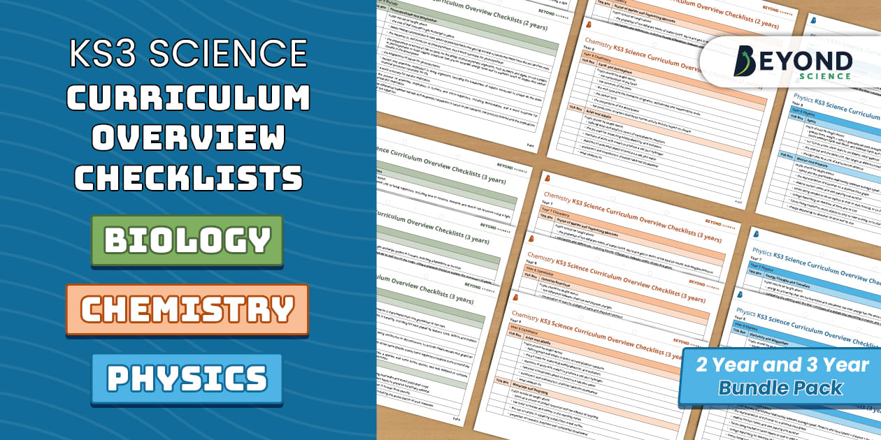 KS3 Science Curriculum Overview Checklists