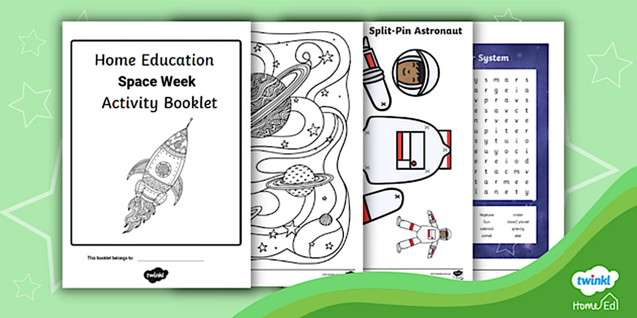Home Education Space Week Booklet (Teacher-Made) - Twinkl