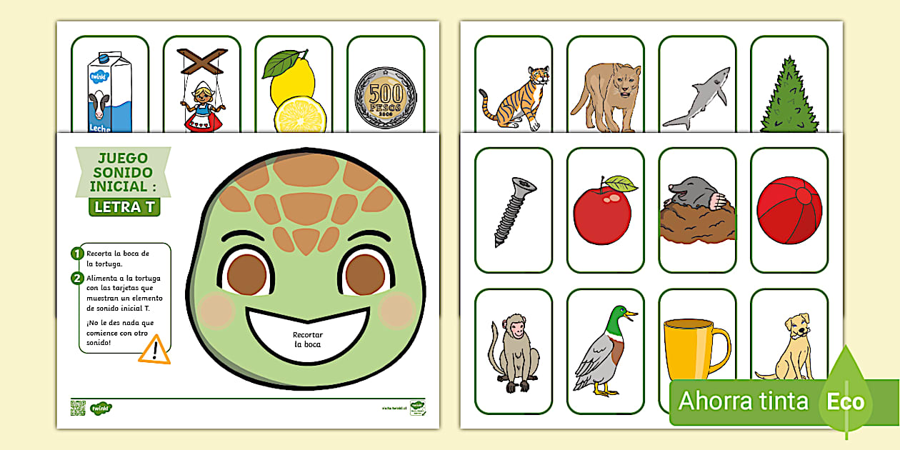 Juego: Sonido Inicial - Letra T - Twinkl