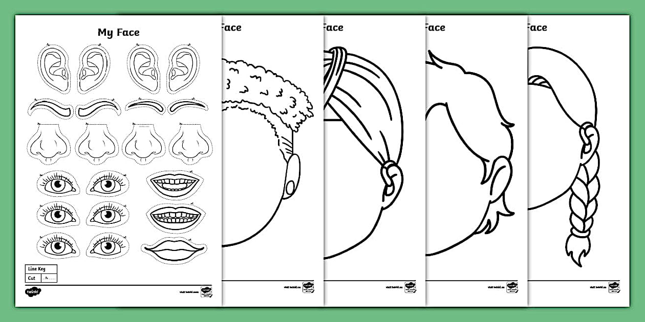 Blank Face Template – Creative Drawing Activity for Kids