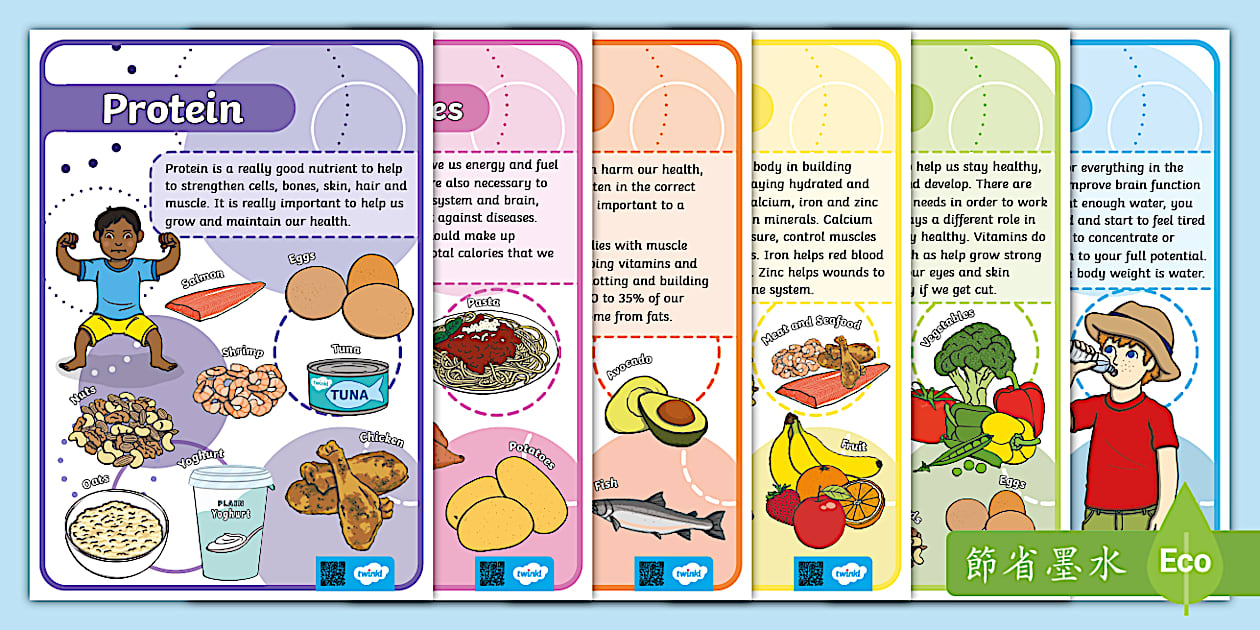 Taiwan Get to Know Your Nutrients Posters (teacher made)