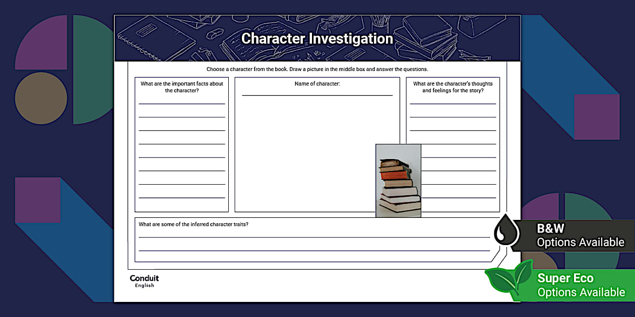 Reinforcing Reading: Book Character Comprehension Activity