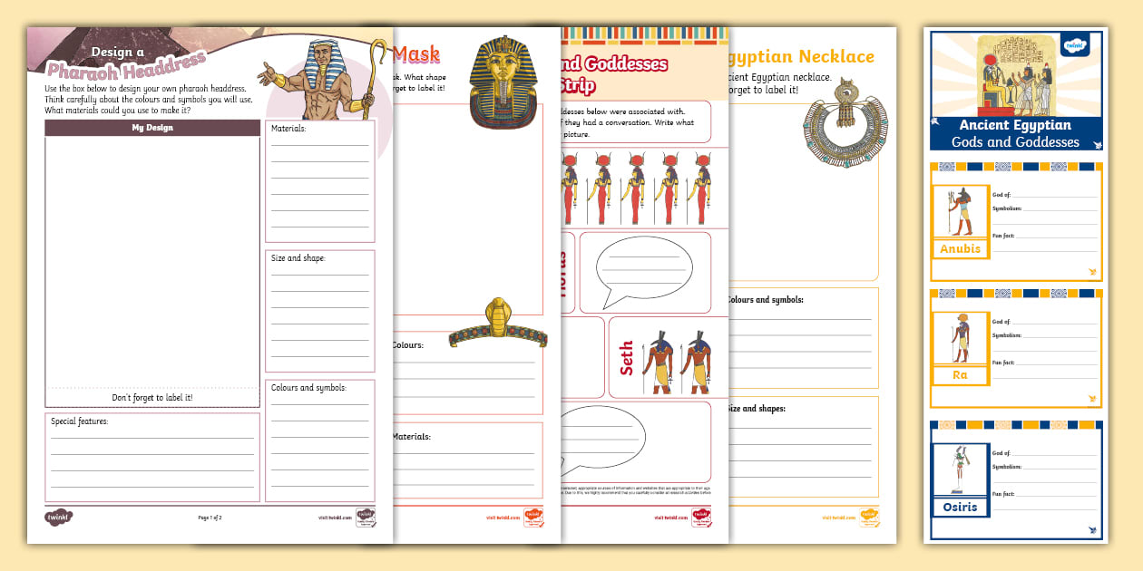Ancient Egyptian Themed Activities Resource Pack - Twinkl