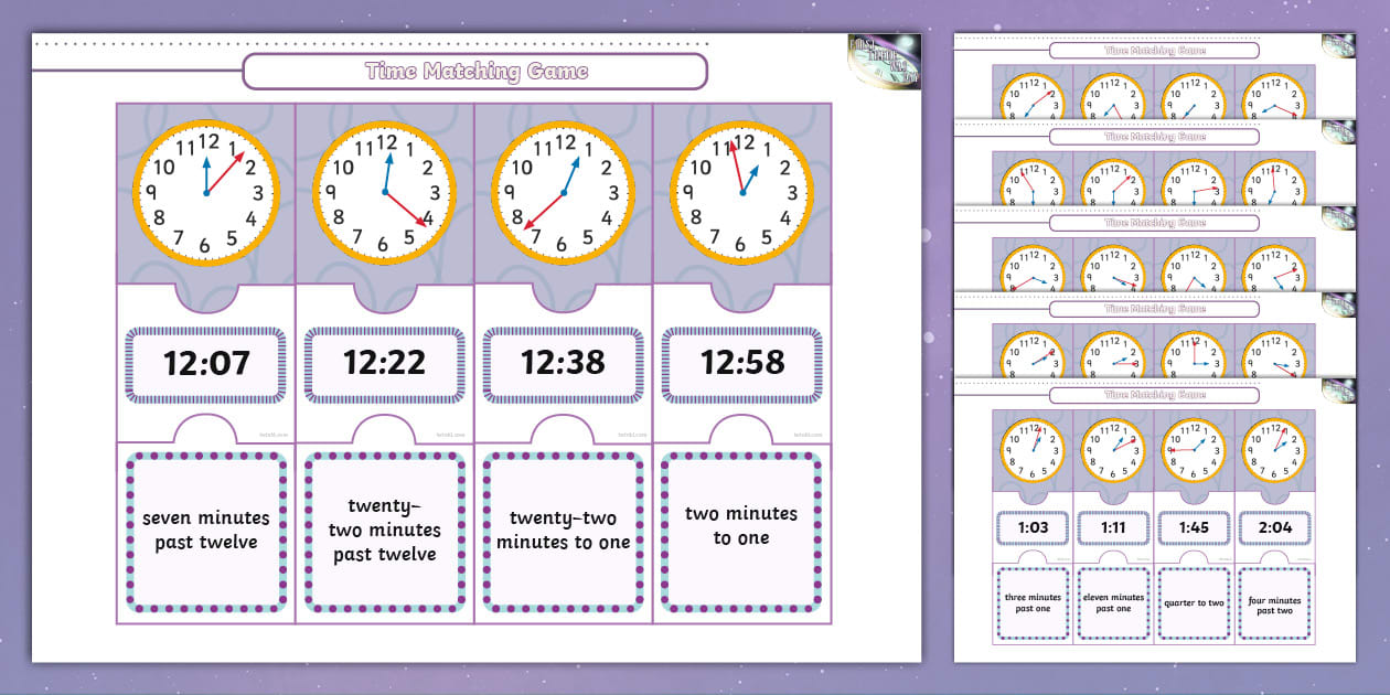 First There Was Day Time Matching Game (teacher made)