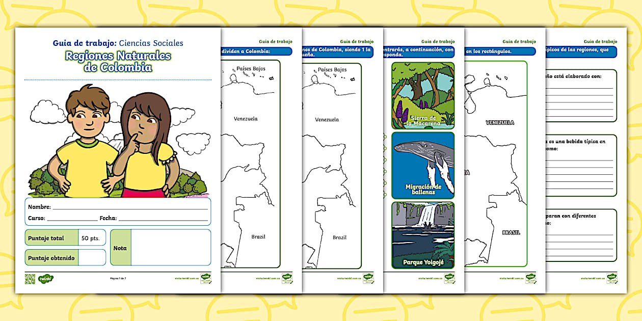 Regiones naturales de Colombia para niños - Twinkl Colombia