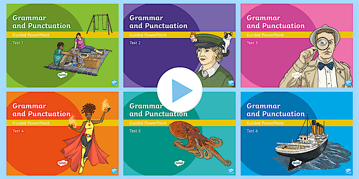 Y3 Grammar and Punctuation Tests Guided PowerPoint Pack