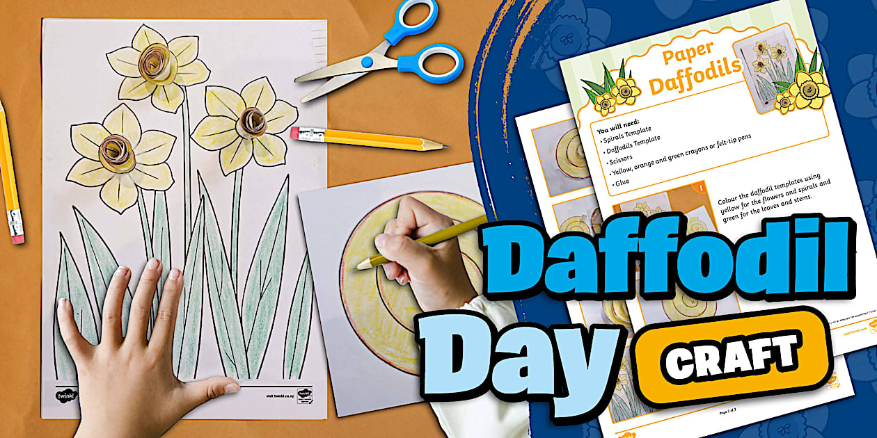 Paper Daffodils Craft Activity