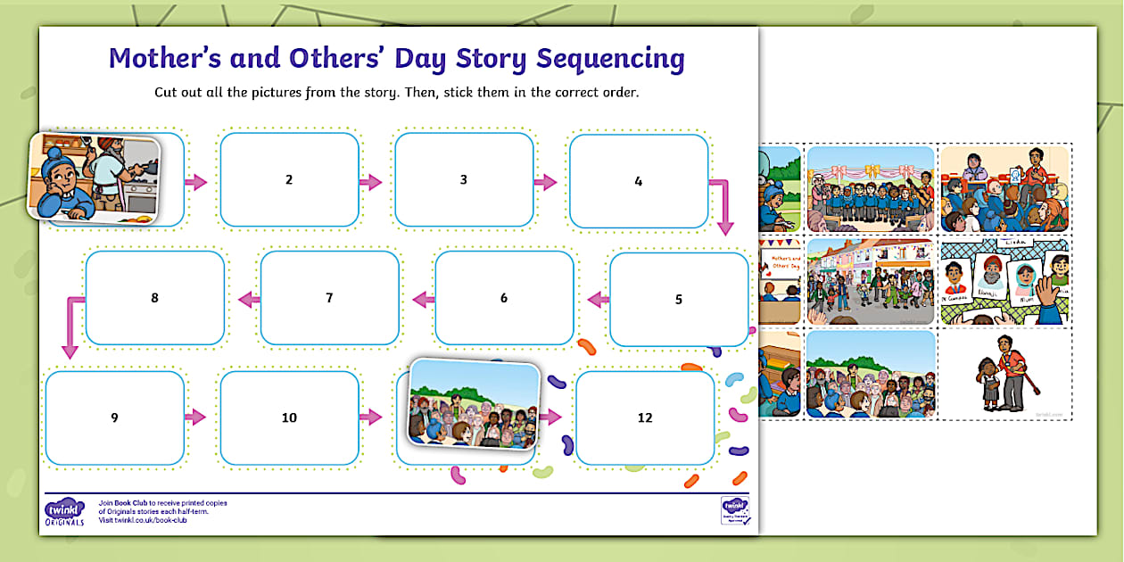 Mother's and Others' Day Story Sequencing Activity