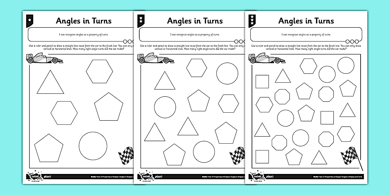 PlanIt Maths Y3 Properties of Shapes Angles in Turns Home Learning