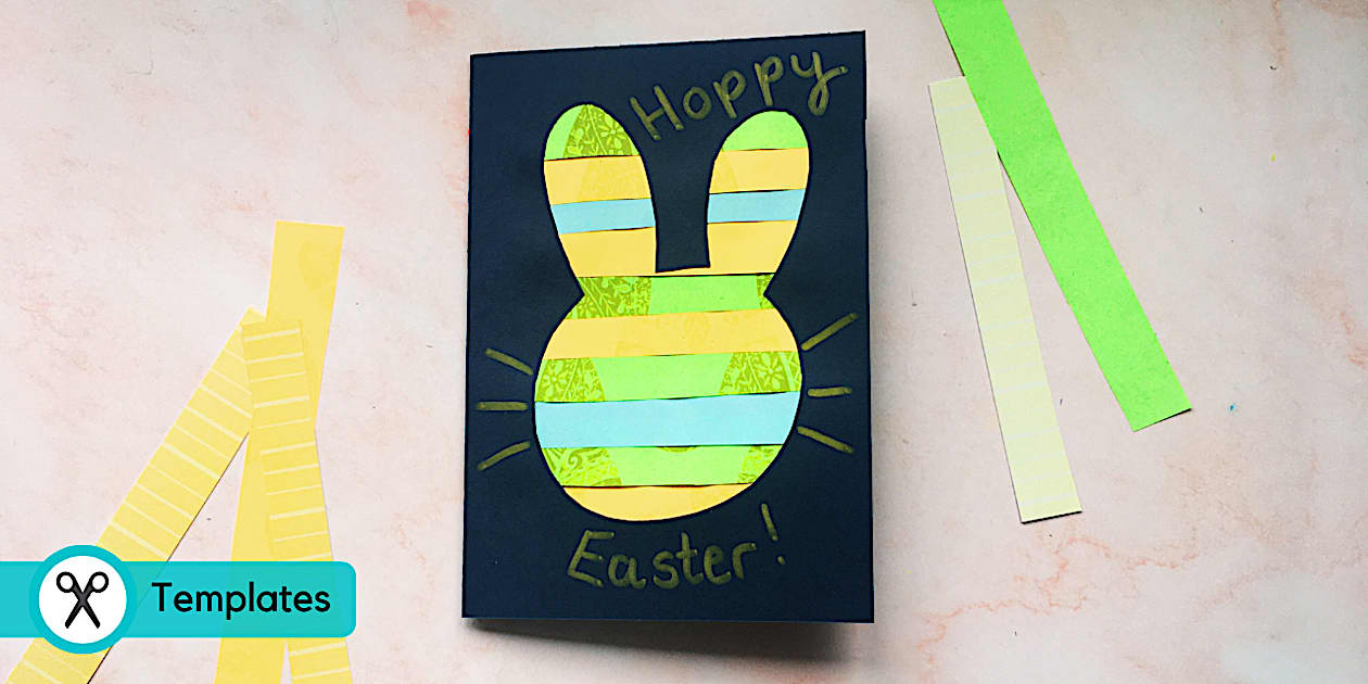 Easter Card Pattern Paper Craft | Easter Cards - Twinkl