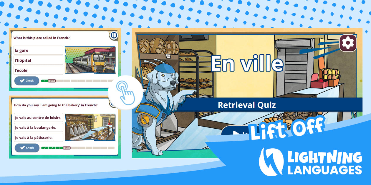 👉 French Town Interactive Quiz - Lightning Languages