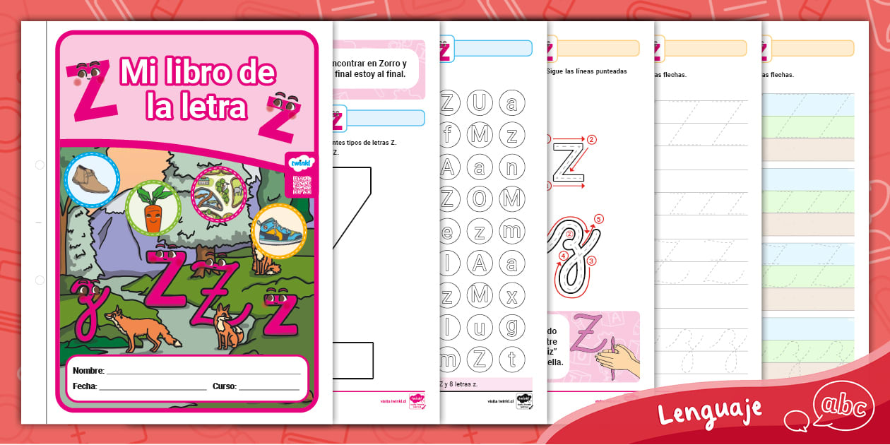 Cuadernillo | Mi libro | Letra Z