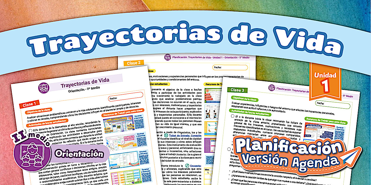 Planificación | Versión Agenda | Trayectorias de Vida | II°
