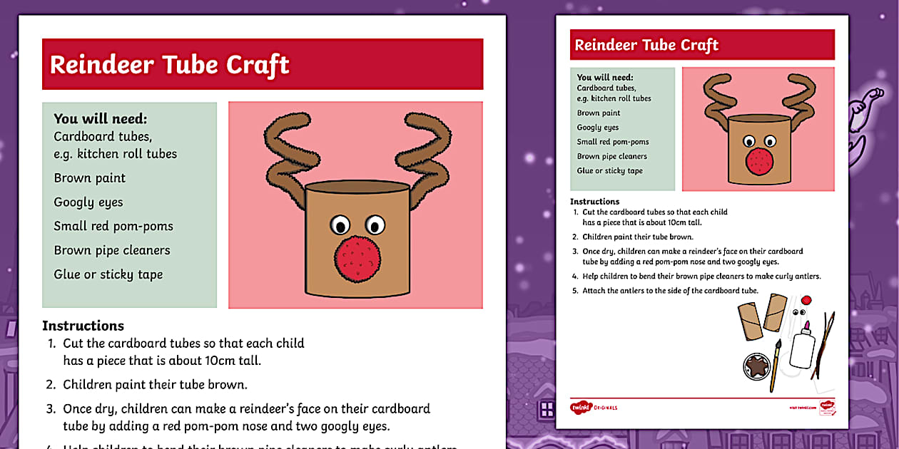 Make A Reindeer | Christmas Crafts Using Toilet Paper Tubes