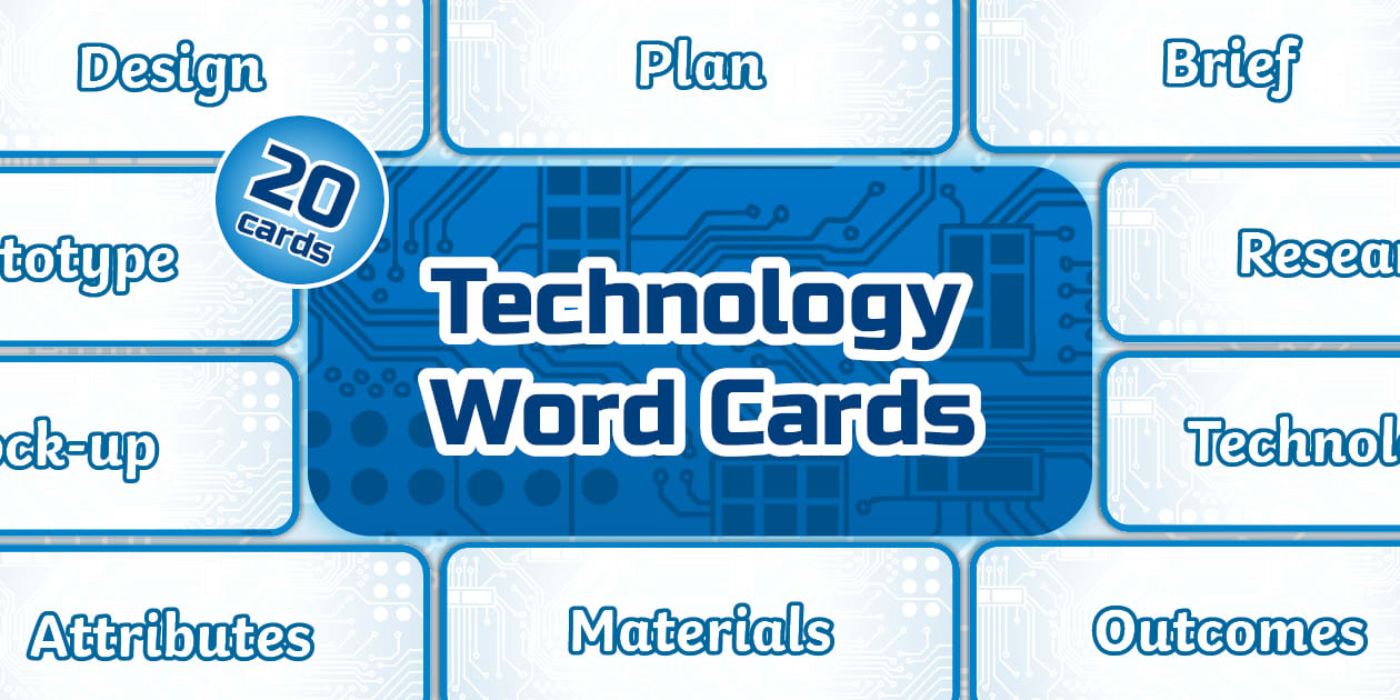 Level 1 and 2 Technology: Word Cards