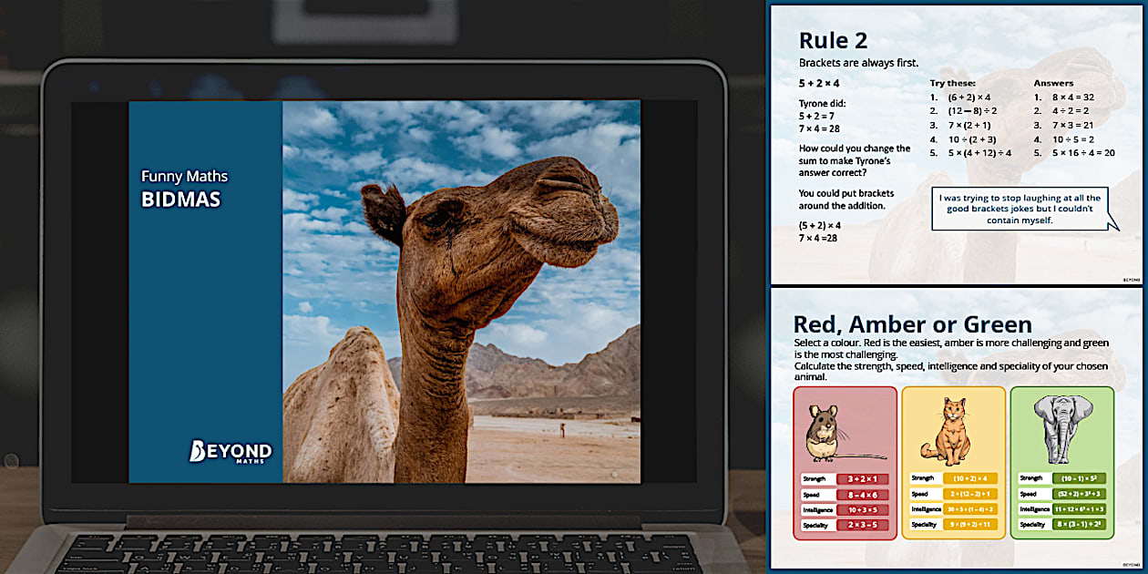 Funny Maths - BIDMAS PowerPoint (teacher made) - Twinkl