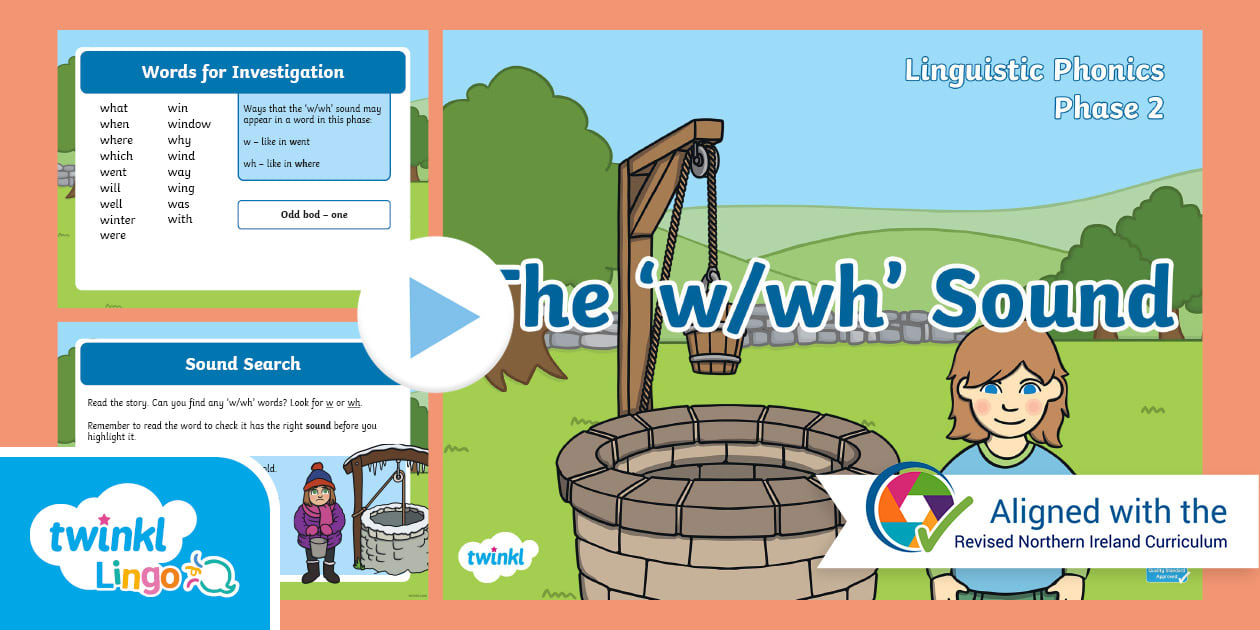 Linguistic Phonics Stages 5/6 Phase 2 w/wh Sound PowerPoint