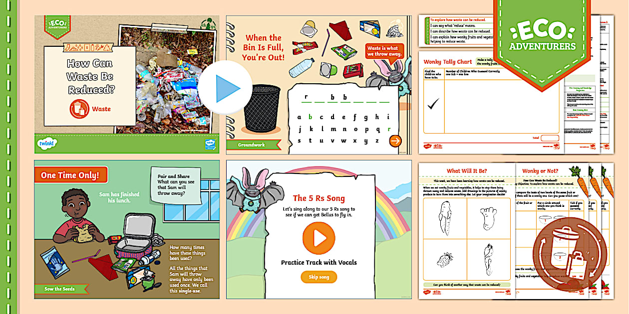 Year 2 Waste: Lesson 3 - How Can Waste Be Reduced? - Twinkl
