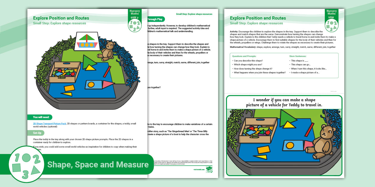 Nursery Explore Position and Routes Play Tray