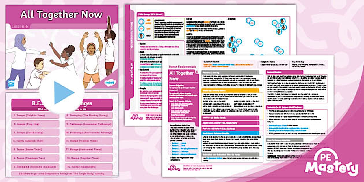 Dance Fundamentals Lesson 6 - All Together Now - Twinkl