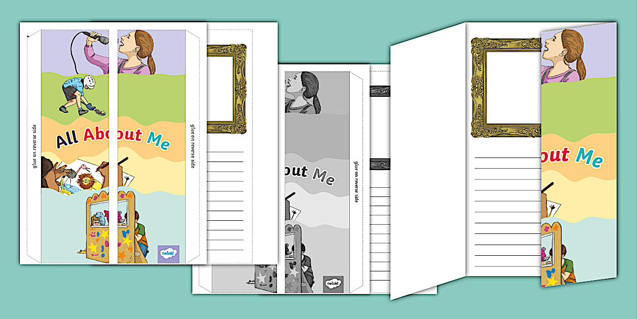 All About Me Folding Writing Template (teacher made)