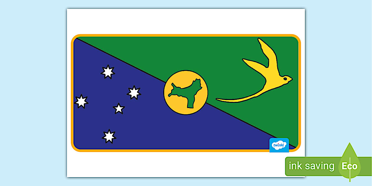 Christmas Island Flag Poster, Twinkl Countries - Twinkl
