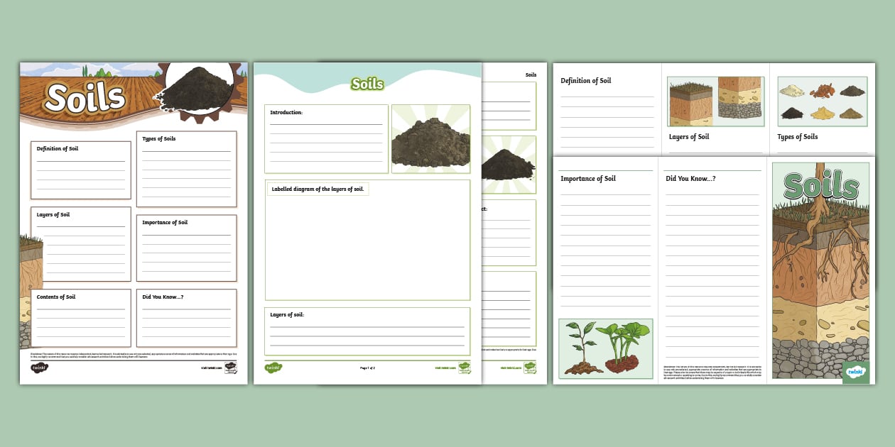 Soils Writing Template Pack - Twinkl Science (teacher made)