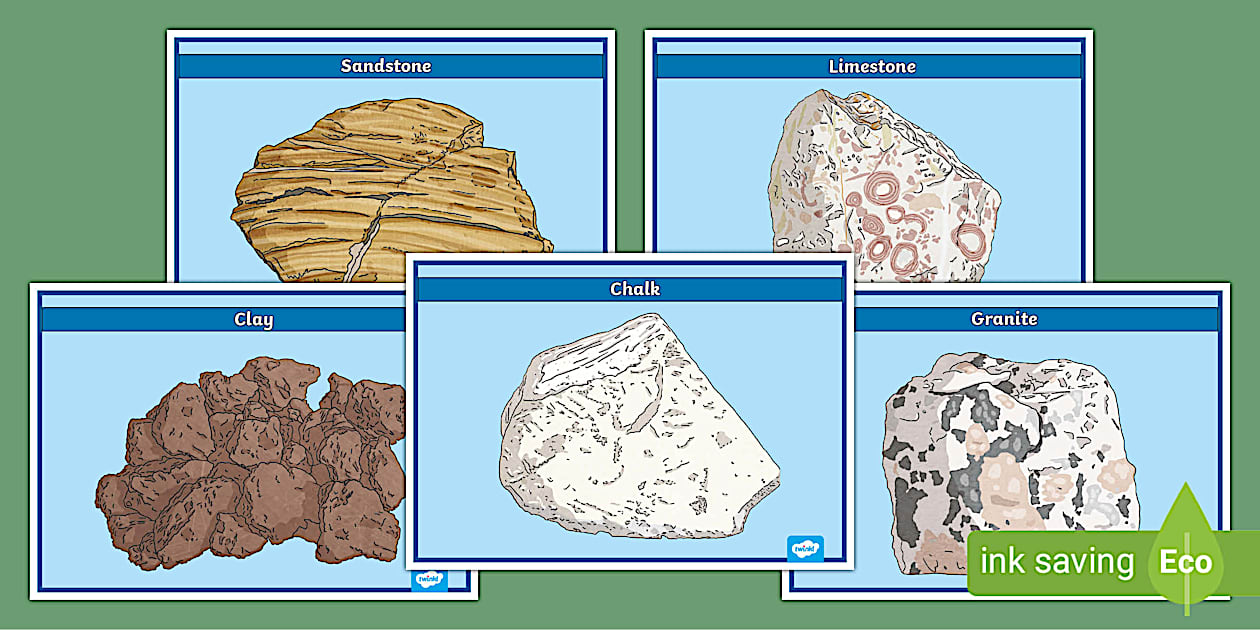 Rock Sample Display Posters (teacher made) - Twinkl