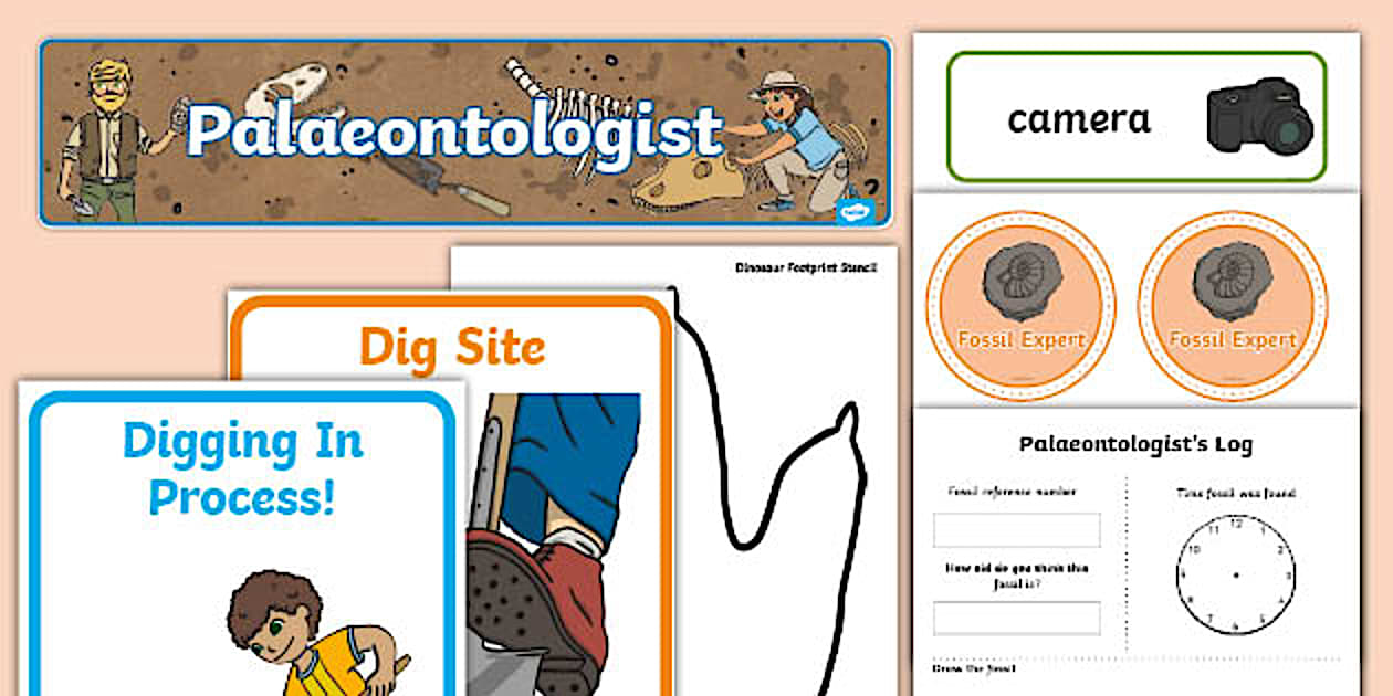 Dinosaur Fossil Activities for Preschoolers (teacher made)