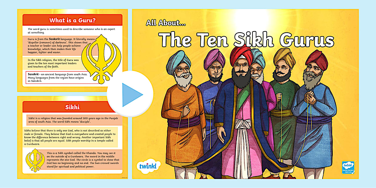 All About the 10 Sikh Gurus PPT - Twinkl