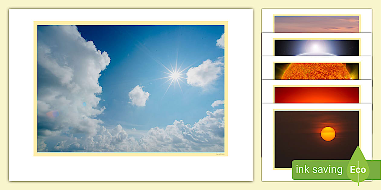 The Sun Display Photos (teacher made) - Twinkl